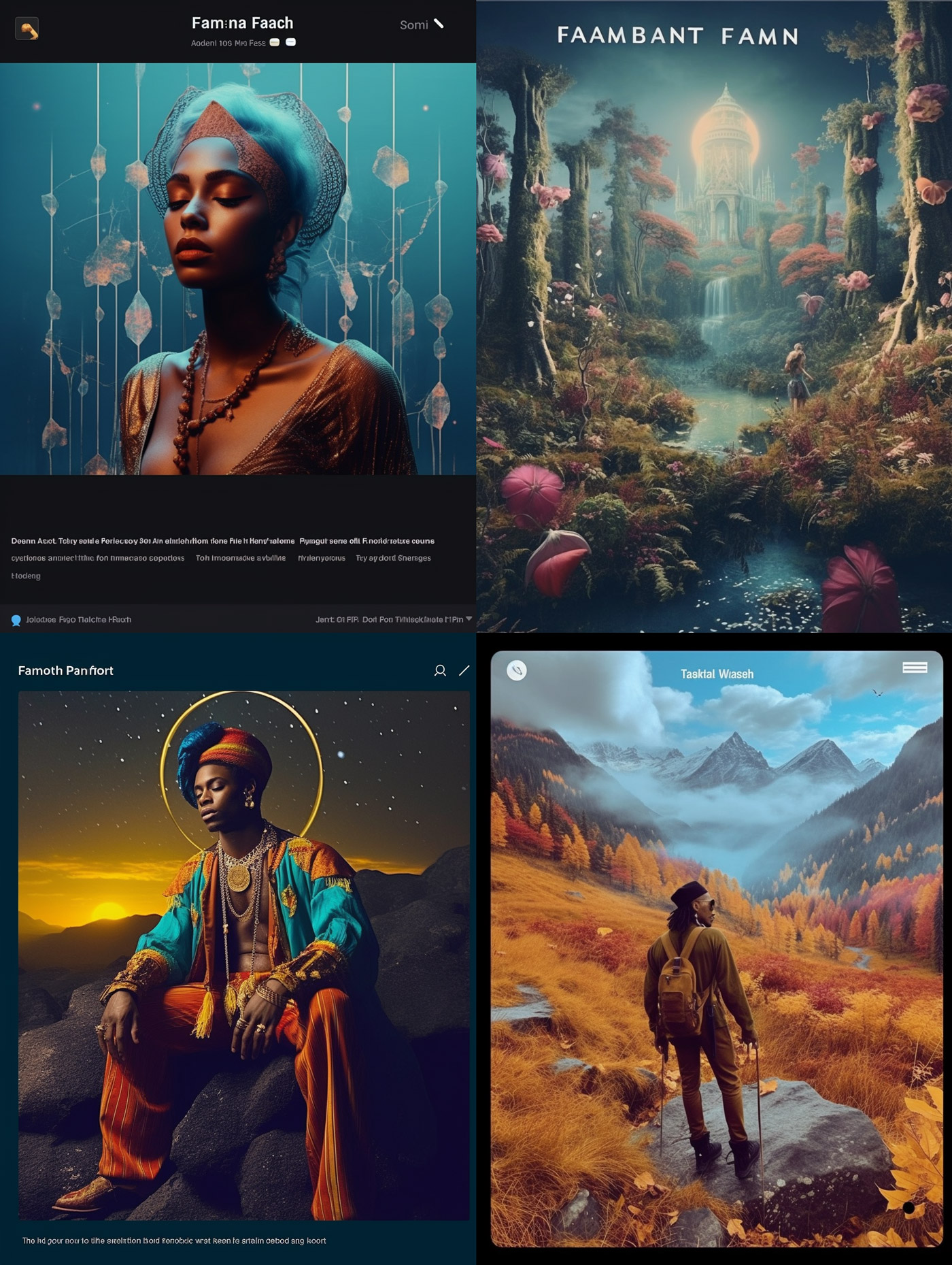 Midjourney - 创意音乐专辑封面Midjourney关键词 人物-Ai宇宙吧-